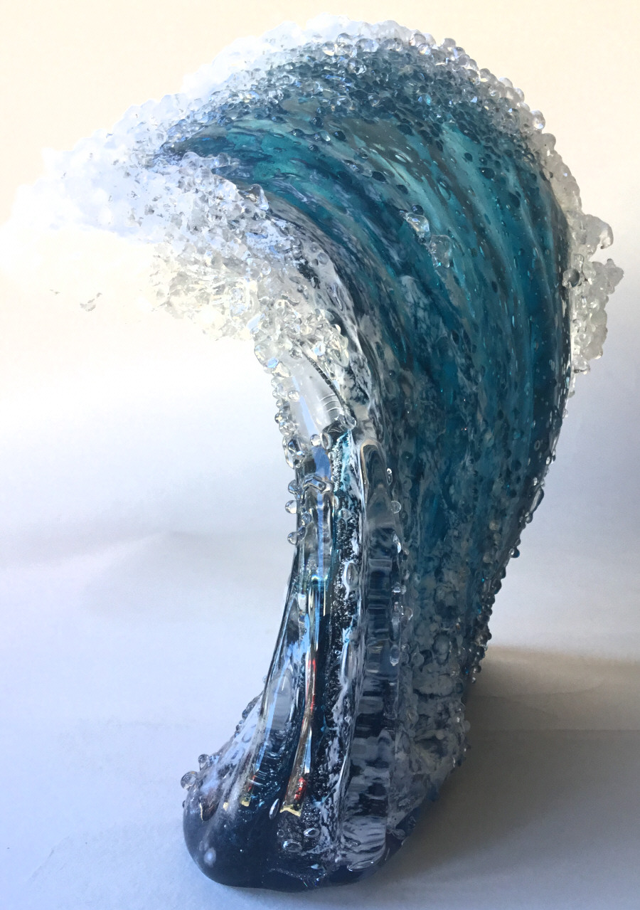 Art Glass Wave Sculpture from Kela's...a glass gallery on Kauaii