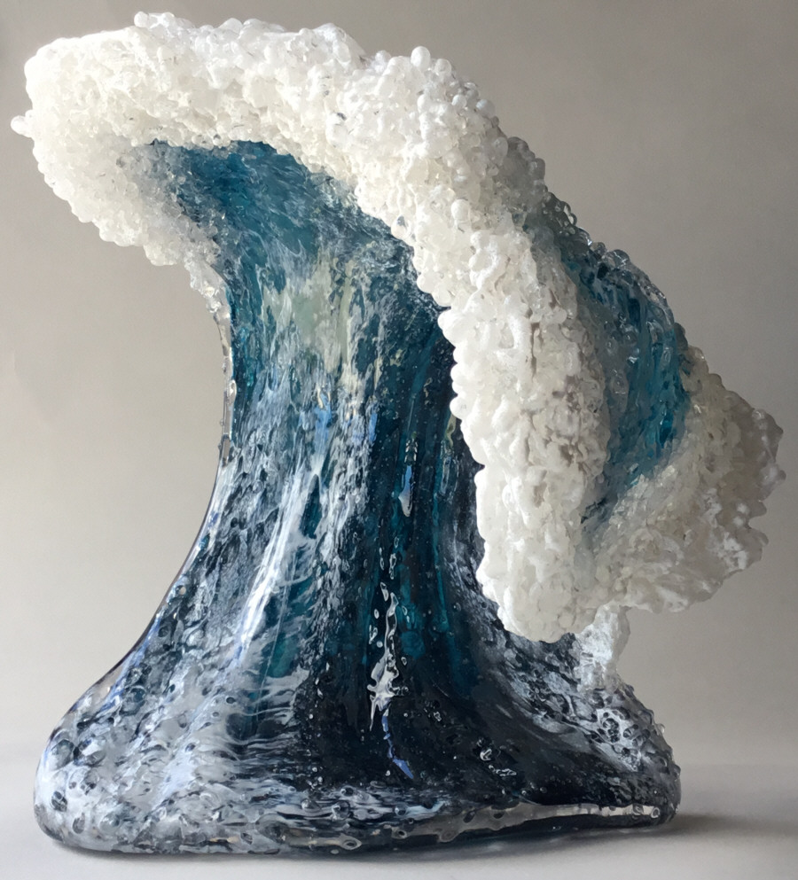 Art Glass Wave Sculpture from Kela's...a glass gallery on Kauaii
