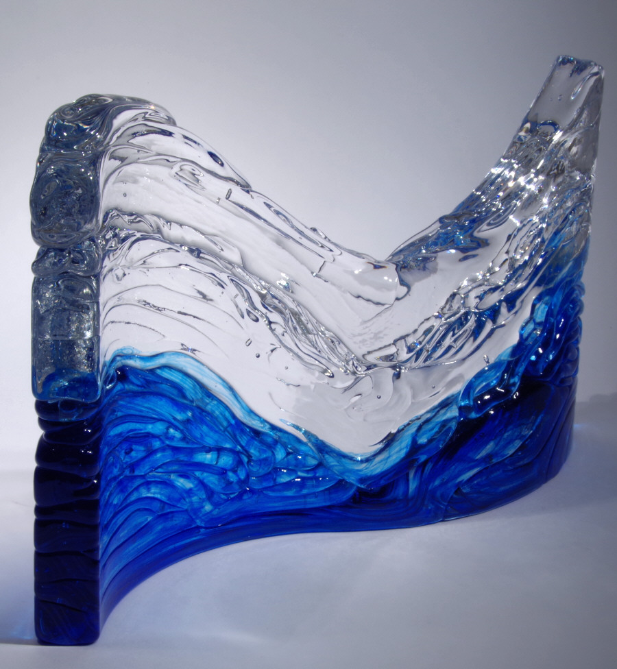Art Glass wave sculpture from Kela's...a glass gallery on Kauaii