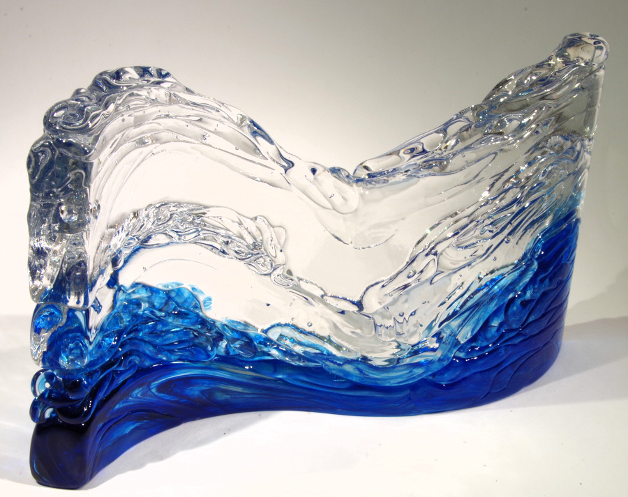 Art Glass wave sculpture from Kela's...a glass gallery on Kauaii