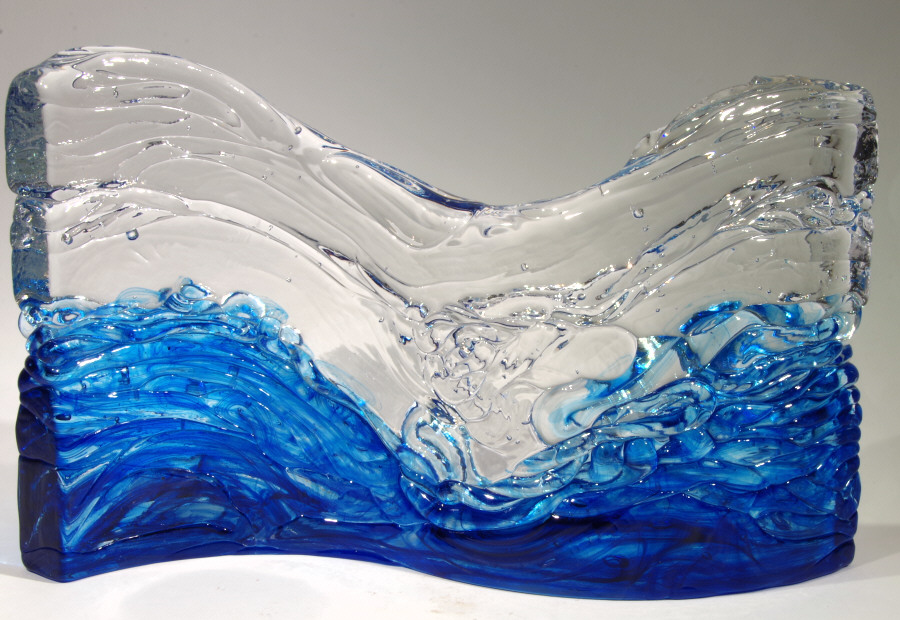 Art Glass wave sculpture from Kela's...a glass gallery on Kauaii