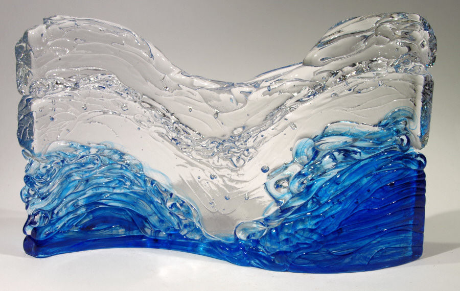 Art Glass wave sculpture from Kela's...a glass gallery on Kauaii
