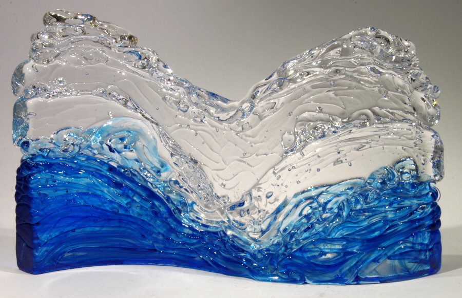 Art Glass wave sculpture from Kela's...a glass gallery on Kauaii