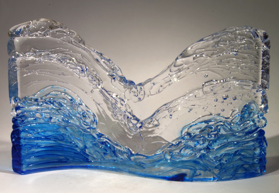 Art Glass wave sculpture from Kela's...a glass gallery on Kauaii