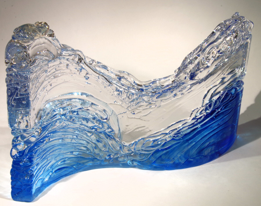 Art Glass wave sculpture from Kela's...a glass gallery on Kauaii