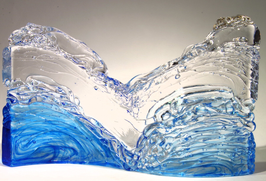 Art Glass wave sculpture from Kela's...a glass gallery on Kauaii