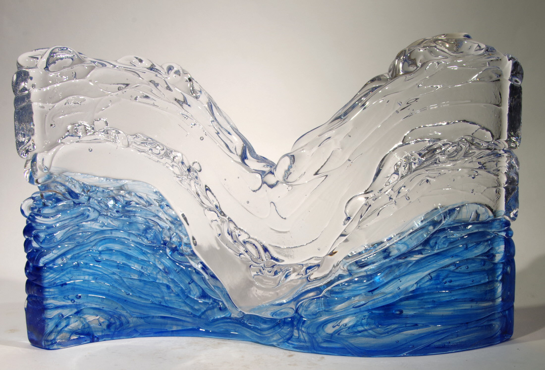 Art Glass wave sculpture from Kela's...a glass gallery on Kauaii