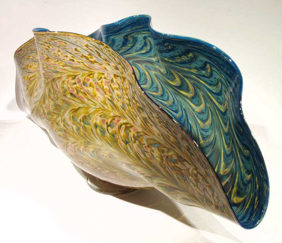 Art Glass Shell Platter from Kela's...a glass gallery on Kauaii