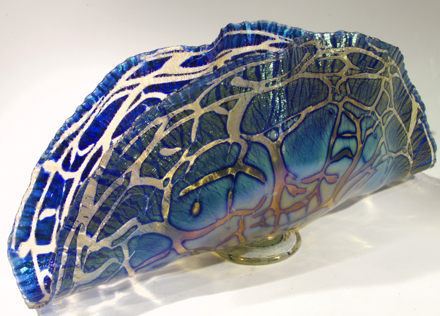 Art Glass Shell Platter from Kela's...a glass gallery on Kauaii