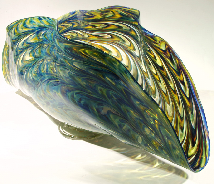 Art Glass Shell Platter from Kela's...a glass gallery on Kauaii