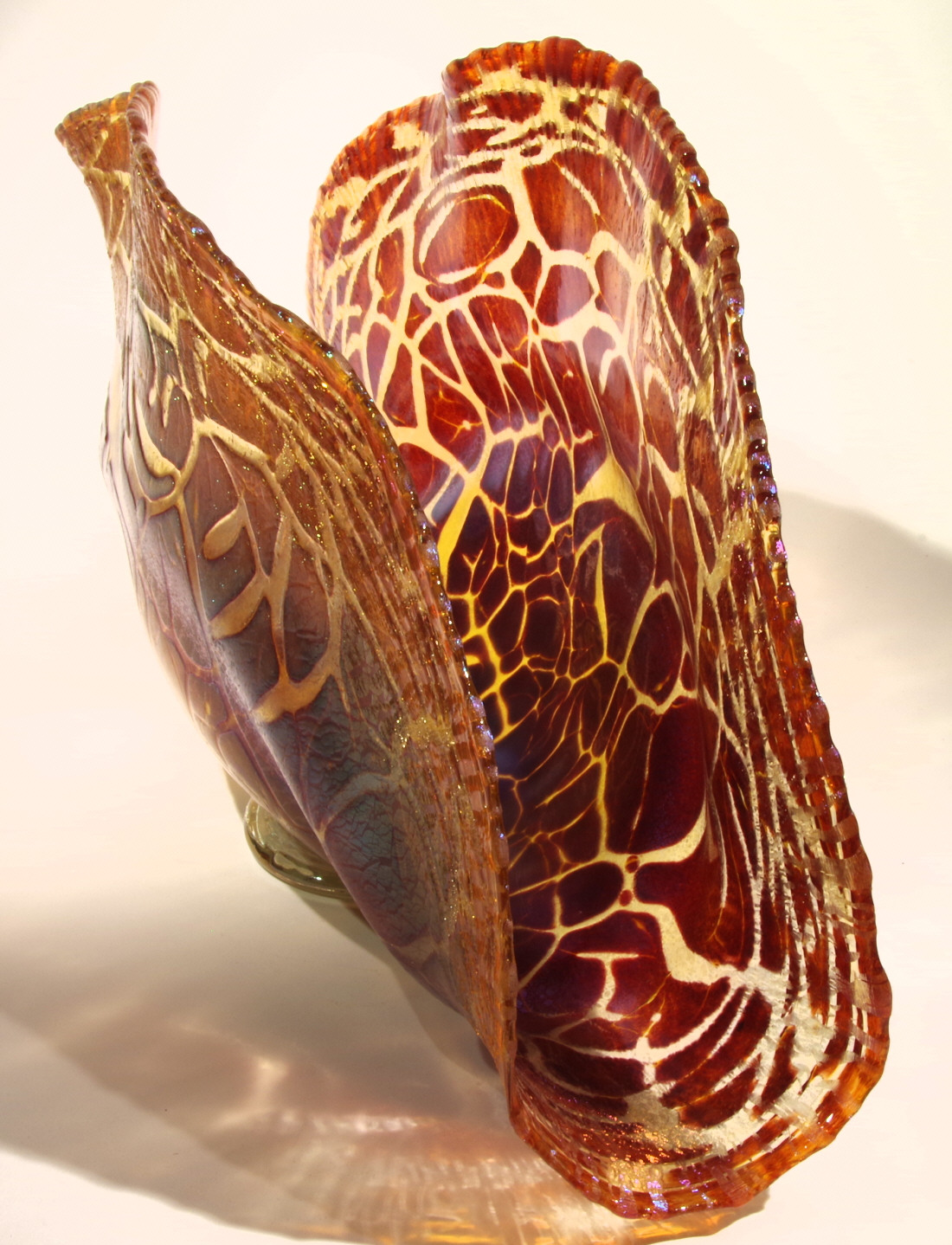 Art Glass Shell Platter from Kela's...a glass gallery on Kauaii