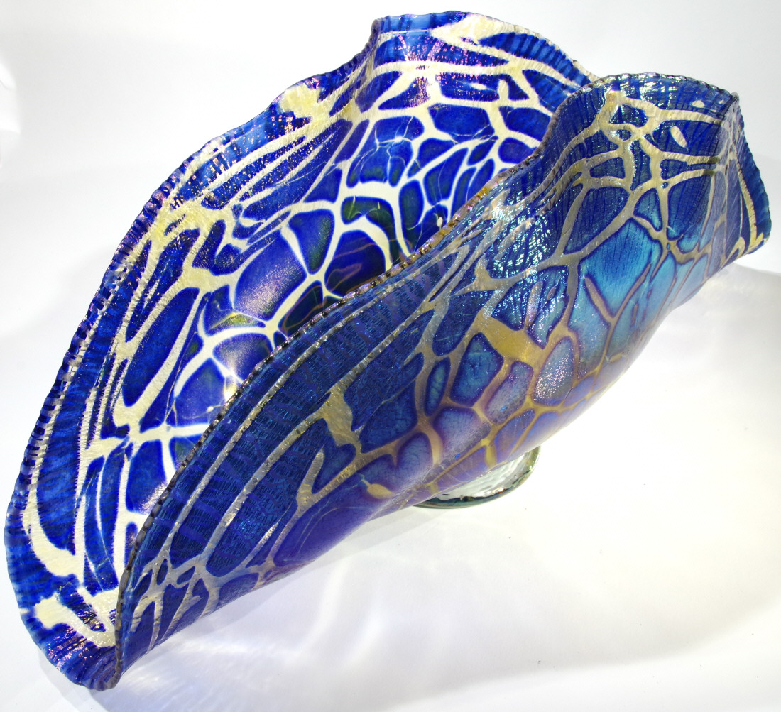 Art Glass Shell Platter from Kela's...a glass gallery on Kauaii