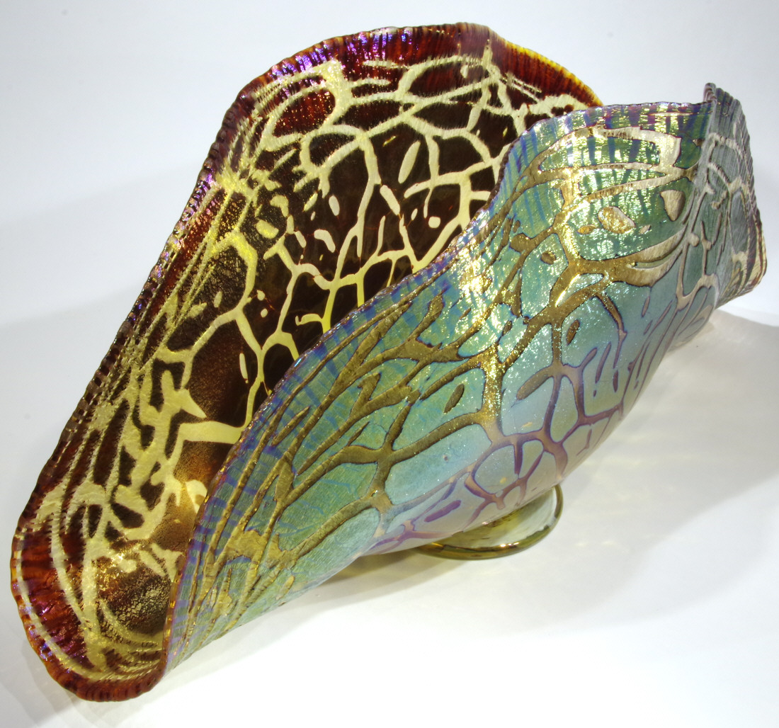 Art Glass Shell Platter from Kela's...a glass gallery on Kauaii