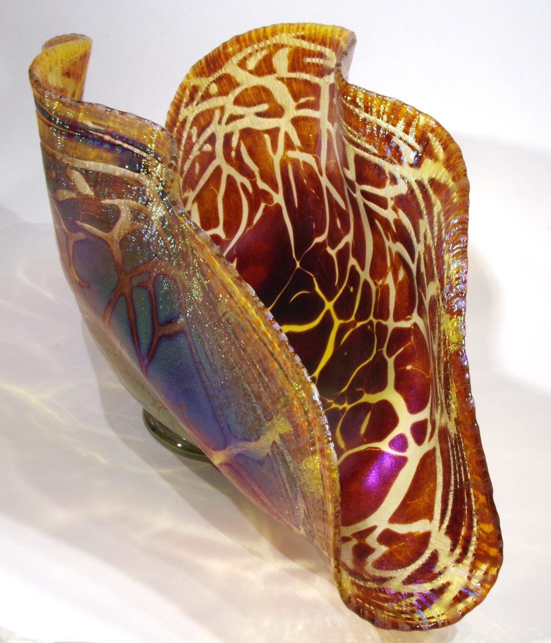 Art Glass Shell Platter from Kela's...a glass gallery on Kauaii