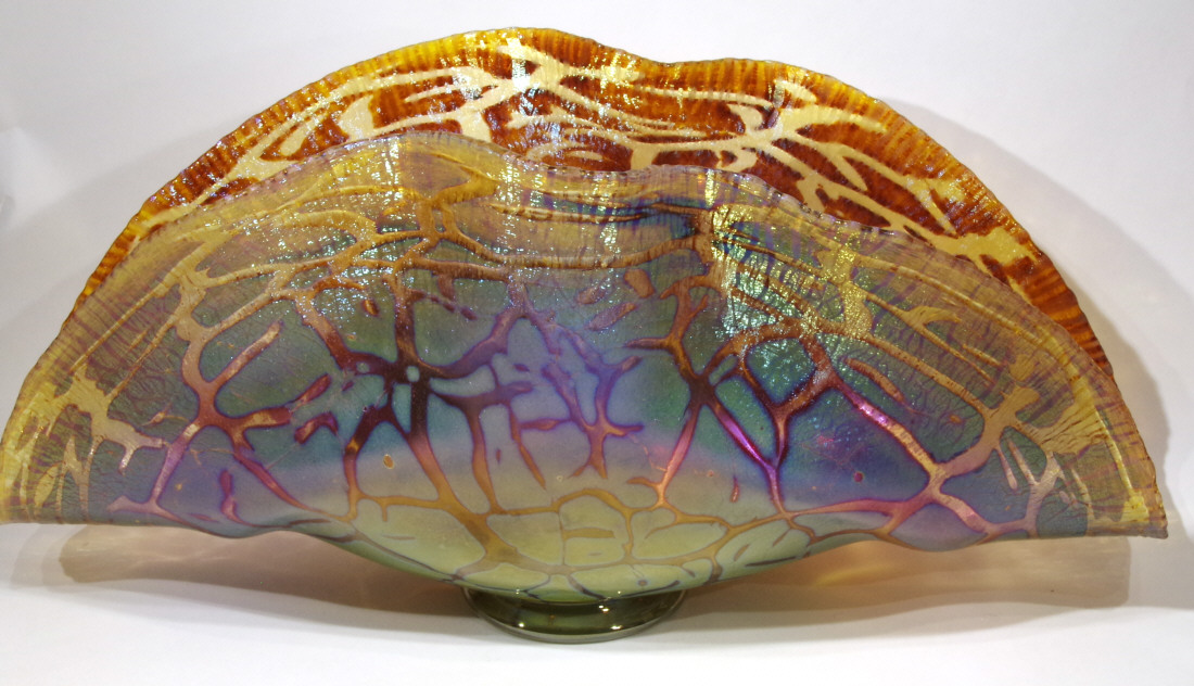 Art Glass Shell Platter from Kela's...a glass gallery on Kauaii