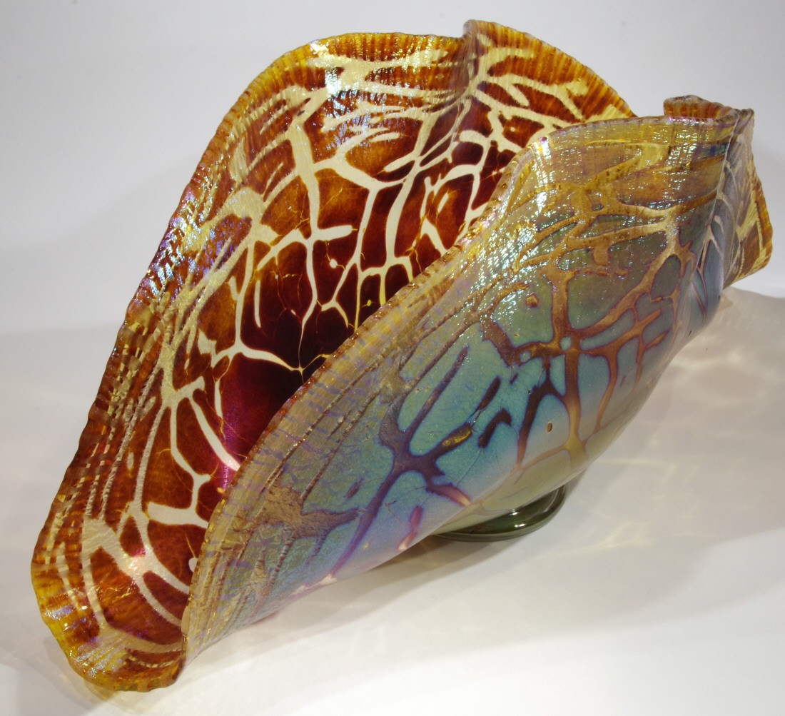 Art Glass Shell Platter from Kela's...a glass gallery on Kauaii