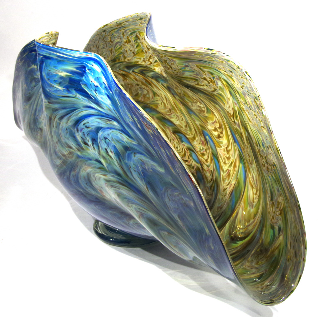 Art Glass Shell Platter from Kela's...a glass gallery on Kauaii
