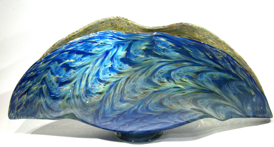 Art Glass Shell Platter from Kela's...a glass gallery on Kauaii