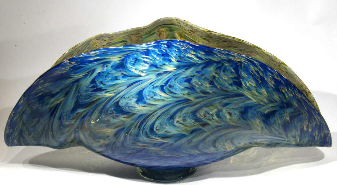 Art Glass Shell Platter from Kela's...a glass gallery on Kauaii