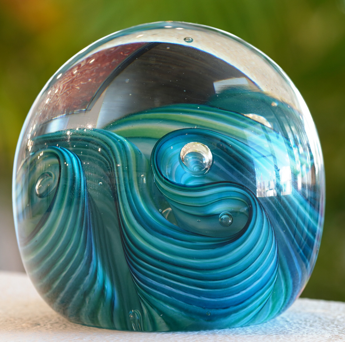 Art Glass paperweight from Kela's...a glass gallery on Kauaii