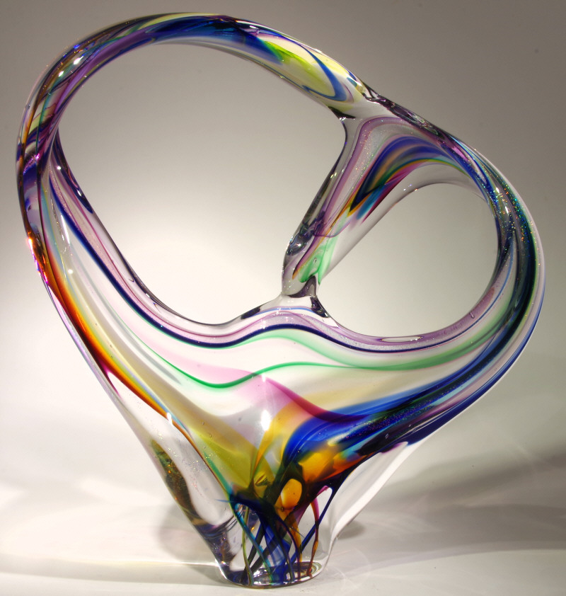 Art Glass Infinity Sculpture from Kela's...a glass gallery on Kauaii