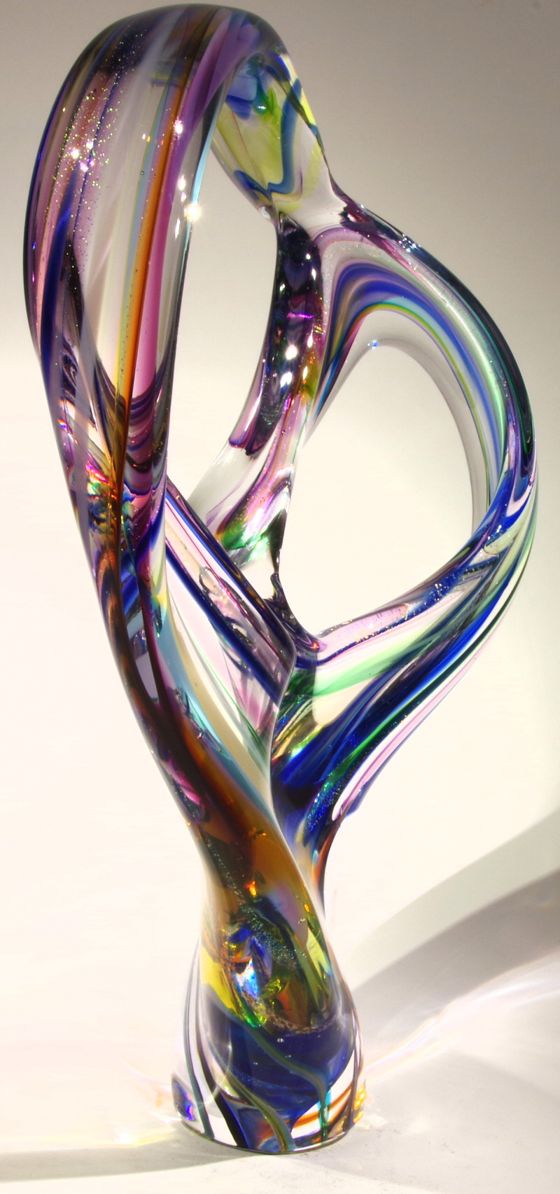 Art Glass Infinity Sculpture from Kela's...a glass gallery on Kauaii