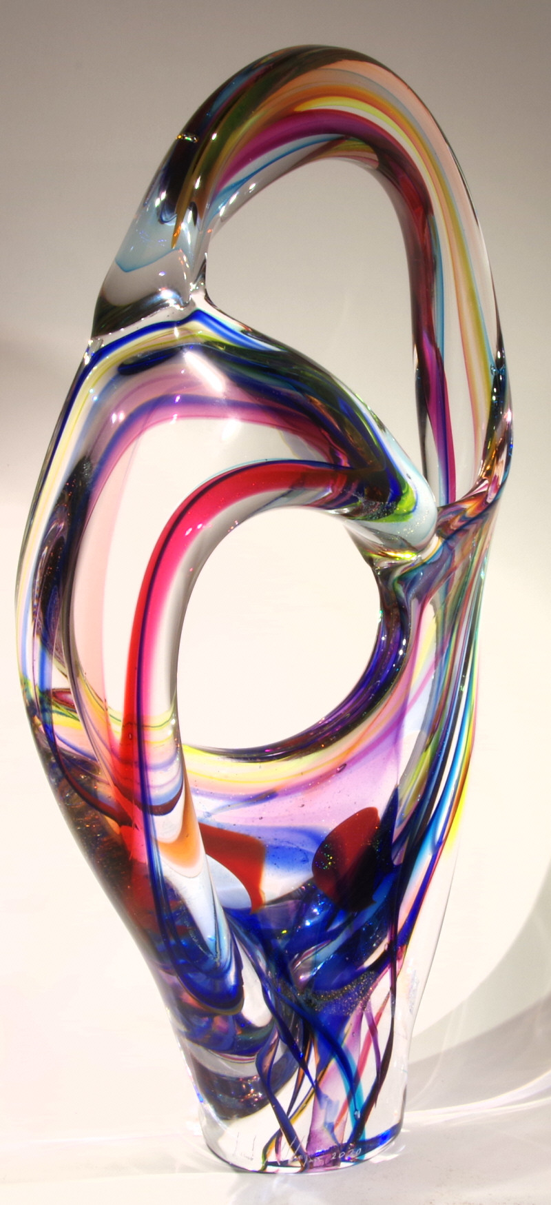 Art Glass Infinity Sculpture from Kela's...a glass gallery on Kauaii