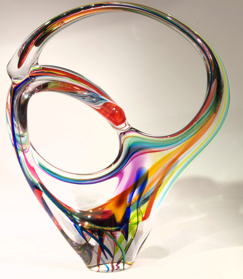 Art Glass Infinity Sculpture from Kela's...a glass gallery on Kauaii