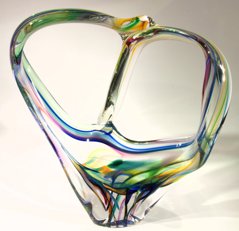Art Glass Infinity Sculpture from Kela's...a glass gallery on Kauaii