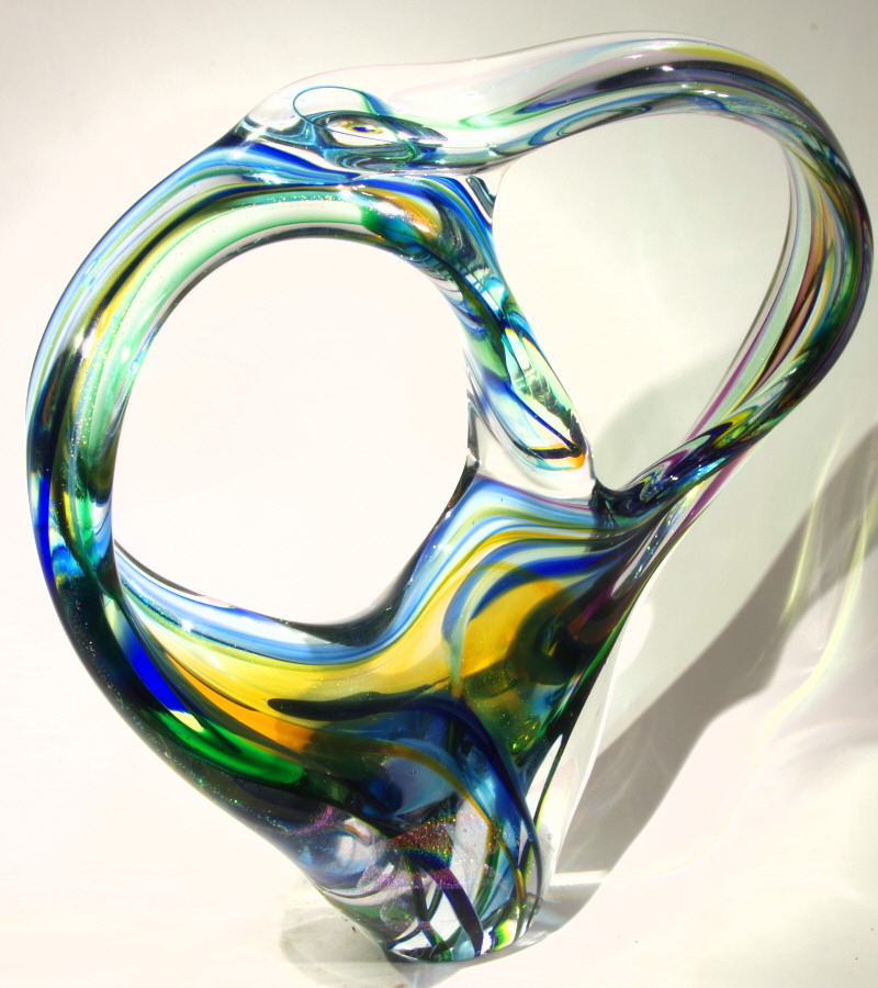 Art Glass Infinity Sculpture from Kela's...a glass gallery on Kauaii