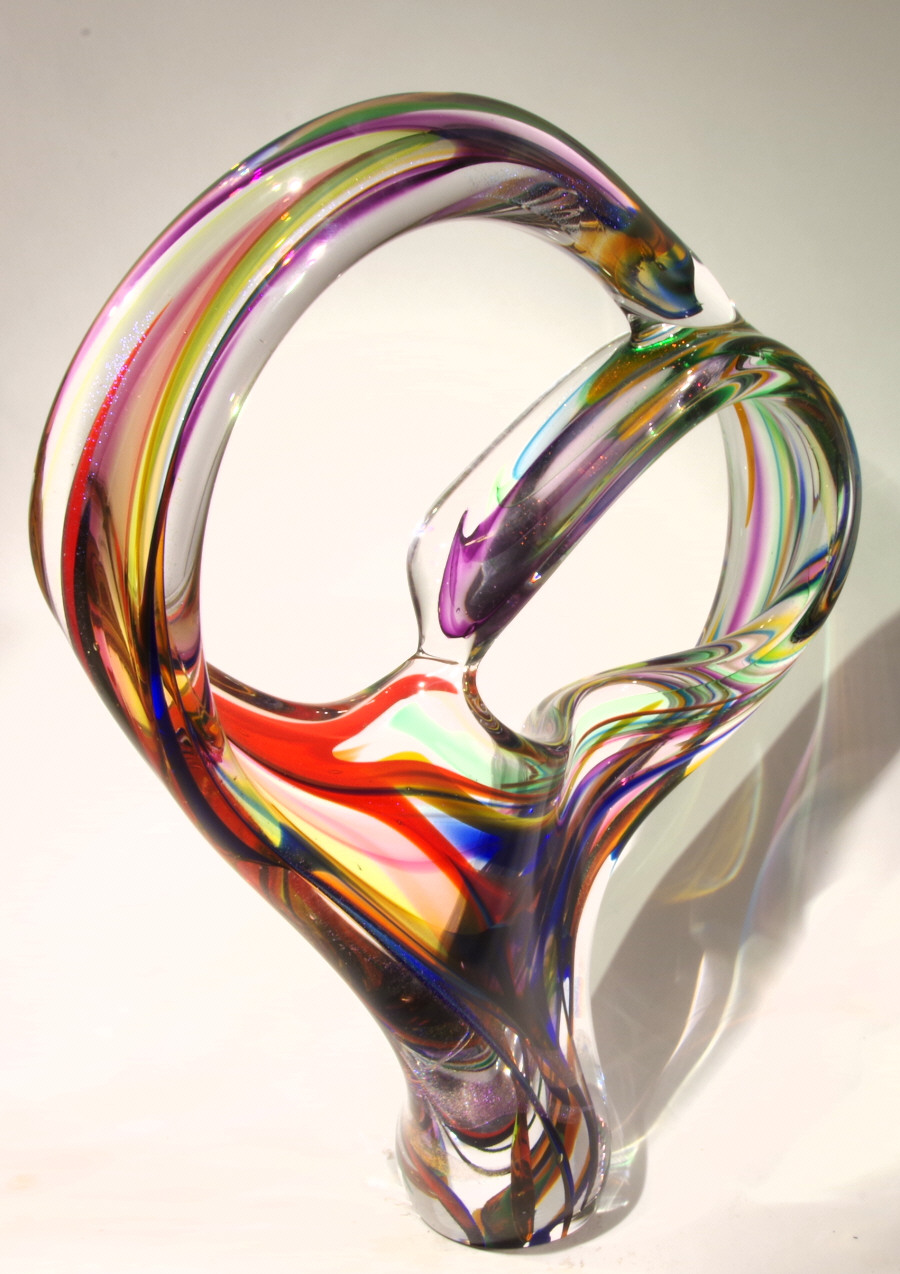 Art Glass Infinity Sculpture from Kela's...a glass gallery on Kauaii