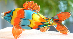 Art glass fish - glass art from Kela's Gallery