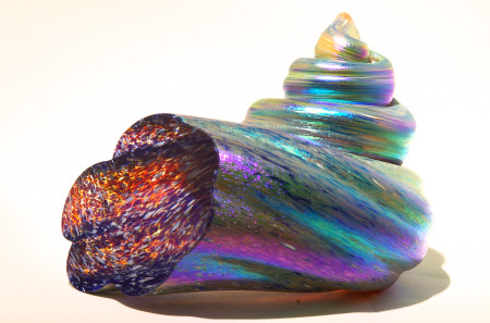 Art Glass Shell Paperweights from Kela's...a glass gallery on Kauai