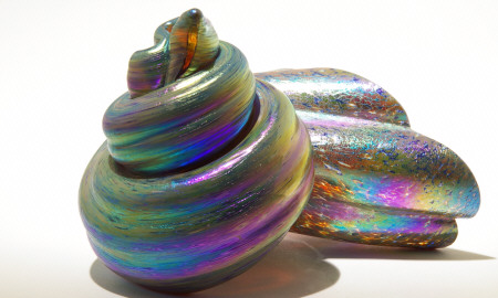 Art Glass Shell Paperweights from Kela's...a glass gallery on Kauai