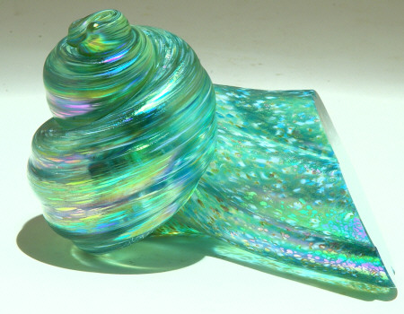 Art Glass Shell Paperweights from Kela's...a glass gallery on Kauai