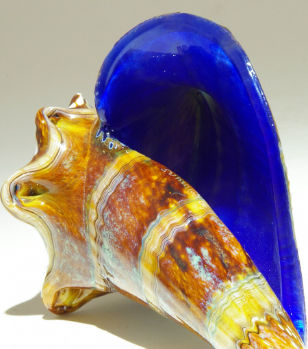 Art Glass Shells from Kela's...an art glass gallery on Kauai