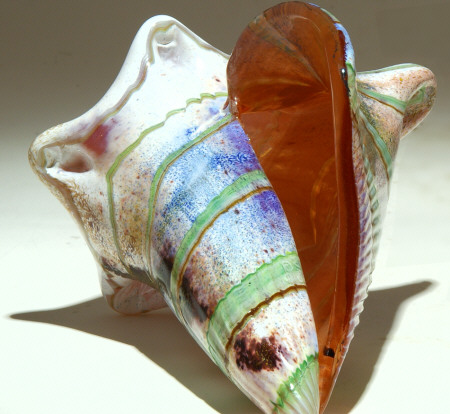 Art Glass Shells from Kela's...an art glass gallery on Kauai