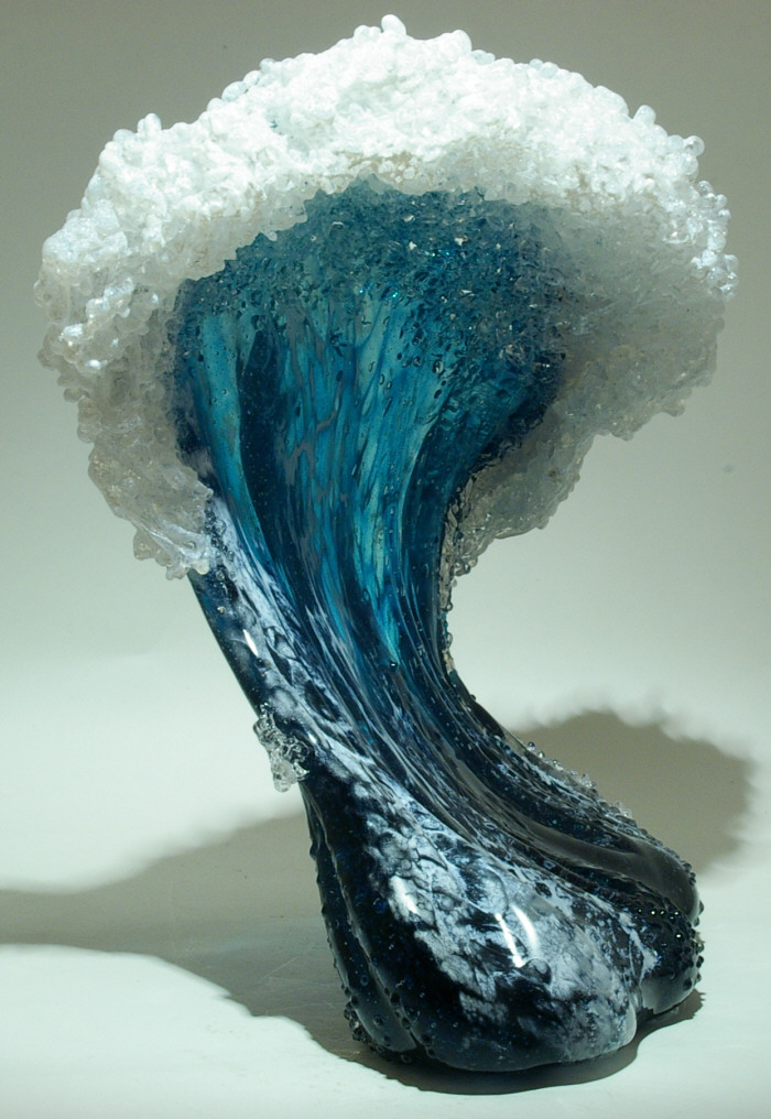 Art Glass Wave Sculpture from Kela's...a glass gallery on Kauaii
