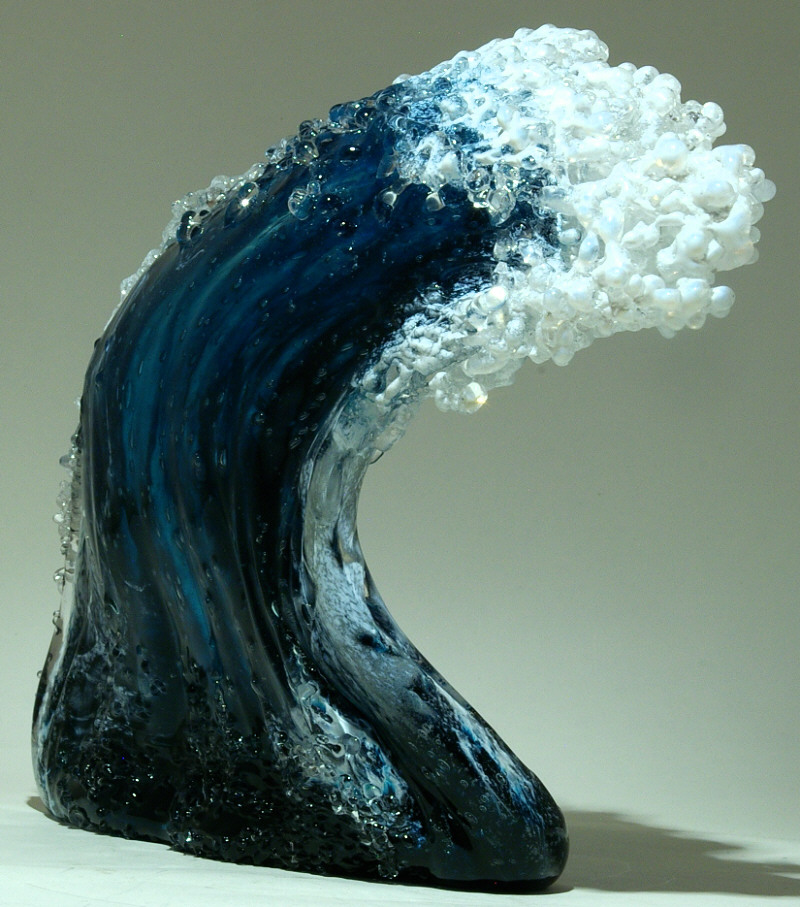 Art Glass wave sculpture from Kela's...a glass gallery on Kauaii