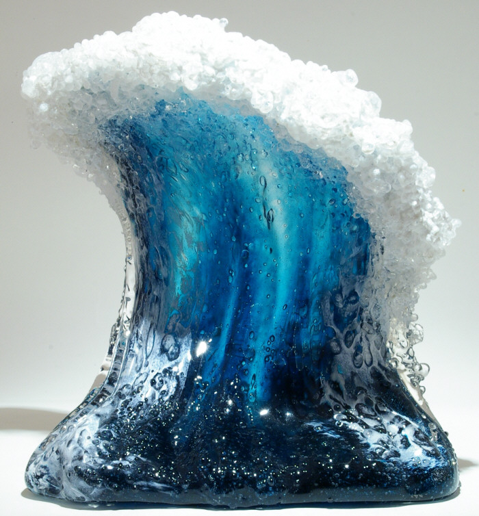 Art Glass wave sculpture from Kela's...a glass gallery on Kauaii