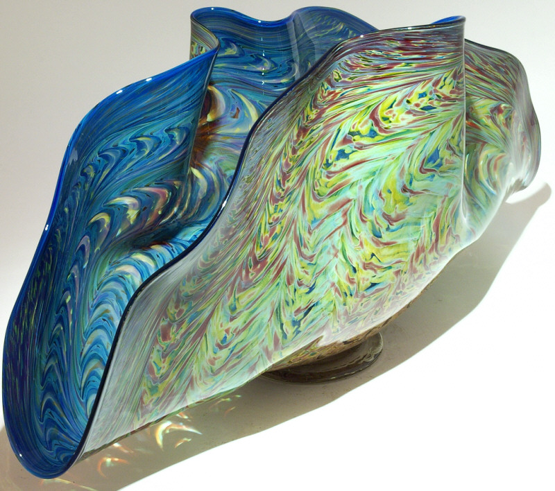 Art Glass Shell Platter from Kela's...a glass gallery on Kauaii