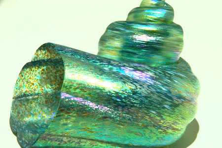 Art Glass Shell Paperweights from Kela's...a glass gallery on Kauai
