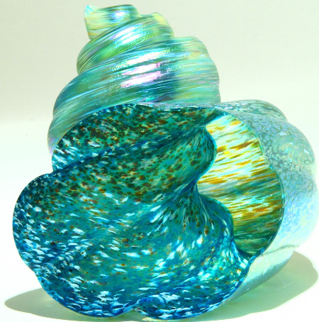Art Glass Shell Paperweights from Kela's...a glass gallery on Kauai