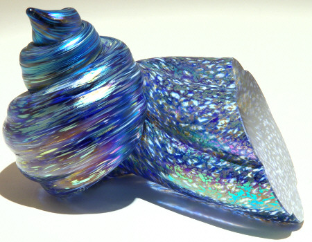 Art Glass Shell Paperweights from Kela's...a glass gallery on Kauai