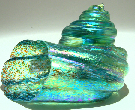 Art Glass Shell Paperweights from Kela's...a glass gallery on Kauai
