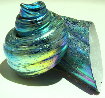 Art Glass Shell Paperweights from Kela's...a glass gallery on Kauai