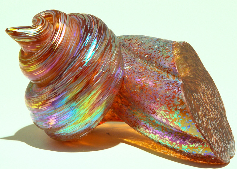 Art Glass Shell Paperweights from Kela's...a glass gallery on Kauai
