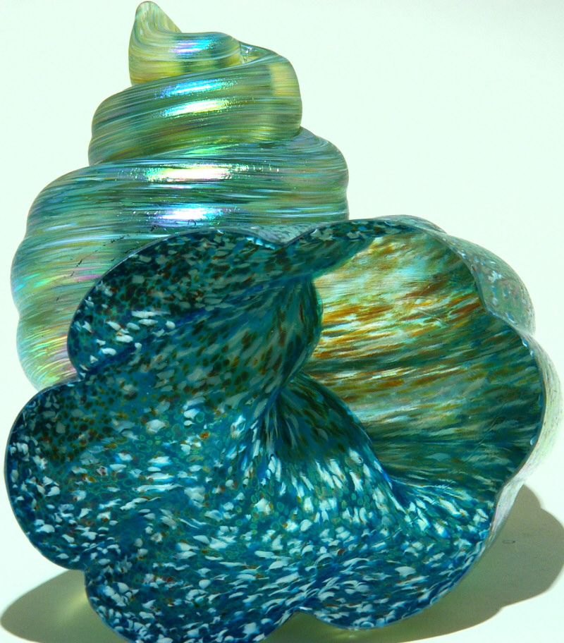 Art Glass Shell Paperweights from Kela's...a glass gallery on Kauai