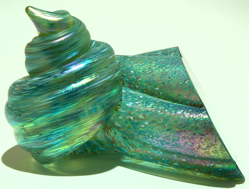 Art Glass Shell Paperweights from Kela's...a glass gallery on Kauai