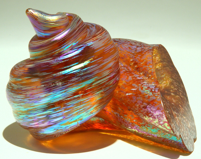 Art Glass Shell Paperweights from Kela's...a glass gallery on Kauai